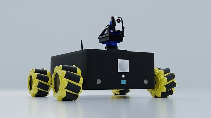 Rover robot with wheels free 3D model | CGTrader