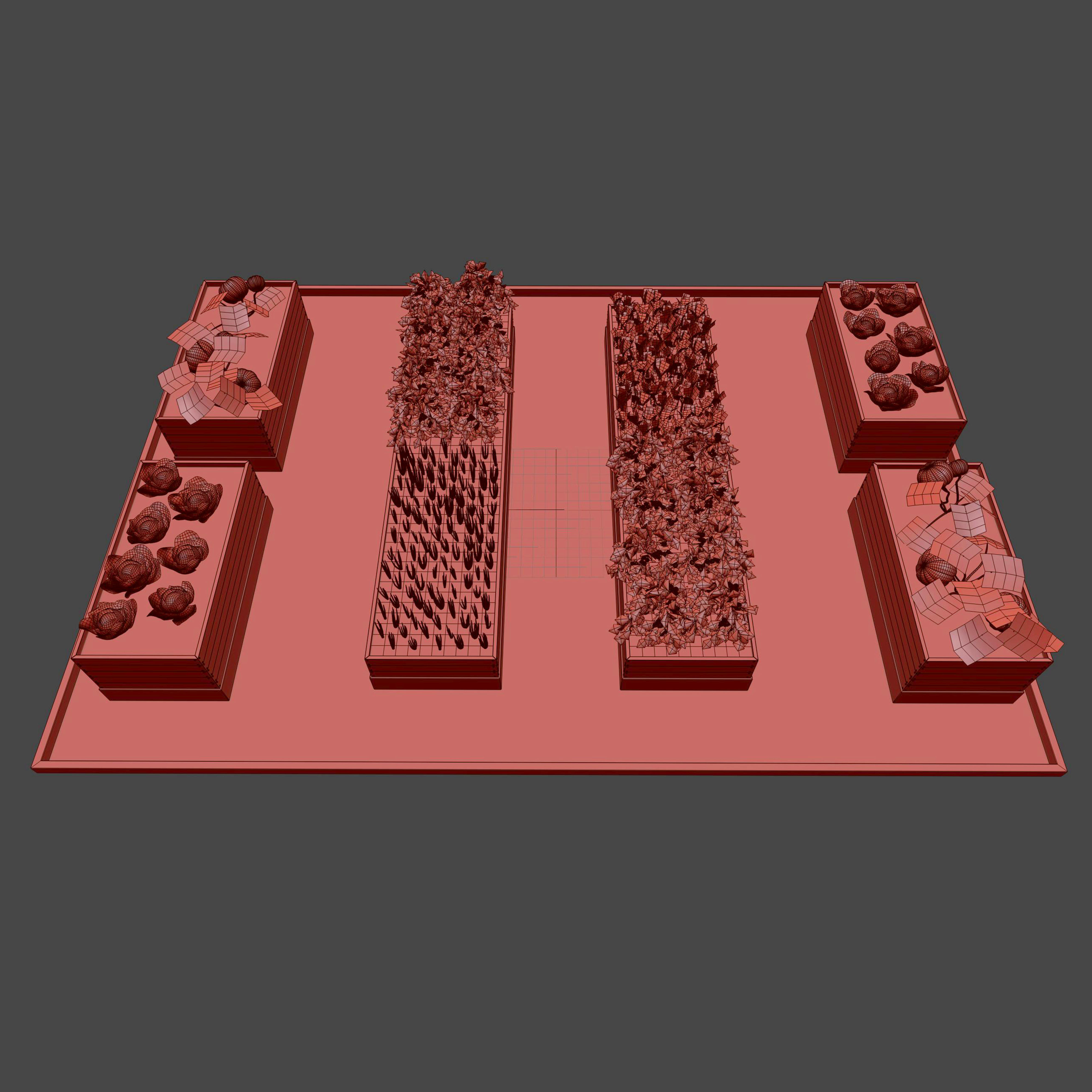 Kitchen garden 3D model | CGTrader