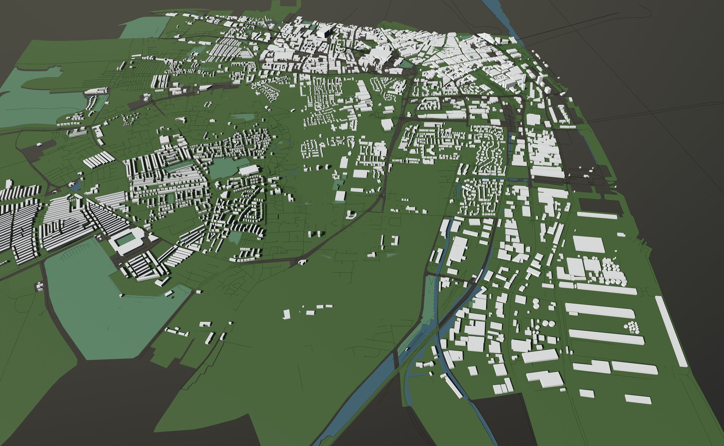 Mass buildings - UK - Liverpool 3D model | CGTrader