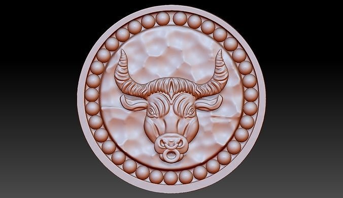Taurus pendant 3d models 3D model 3D printable | CGTrader