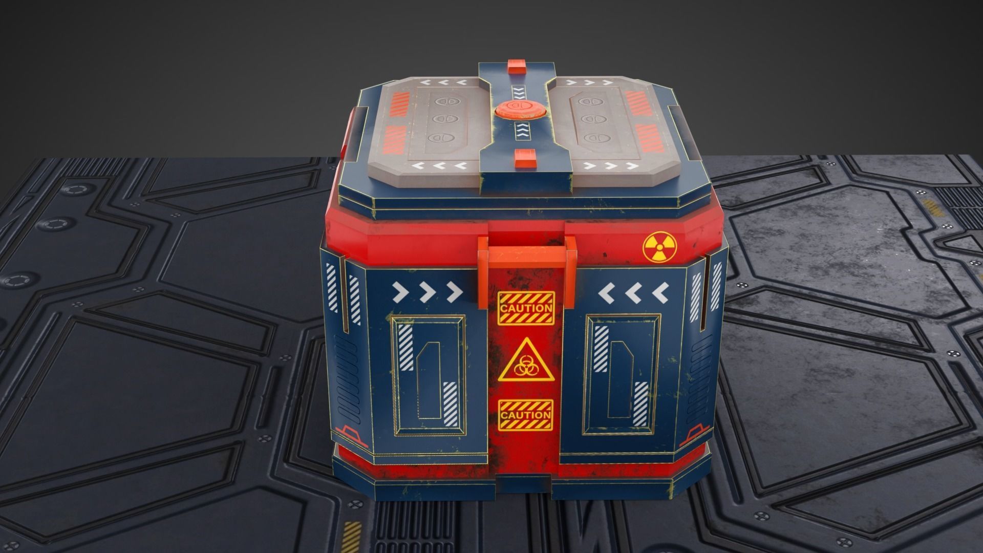 3D model Sci Fi Stylized Spaceship Box VR / AR / low-poly | CGTrader