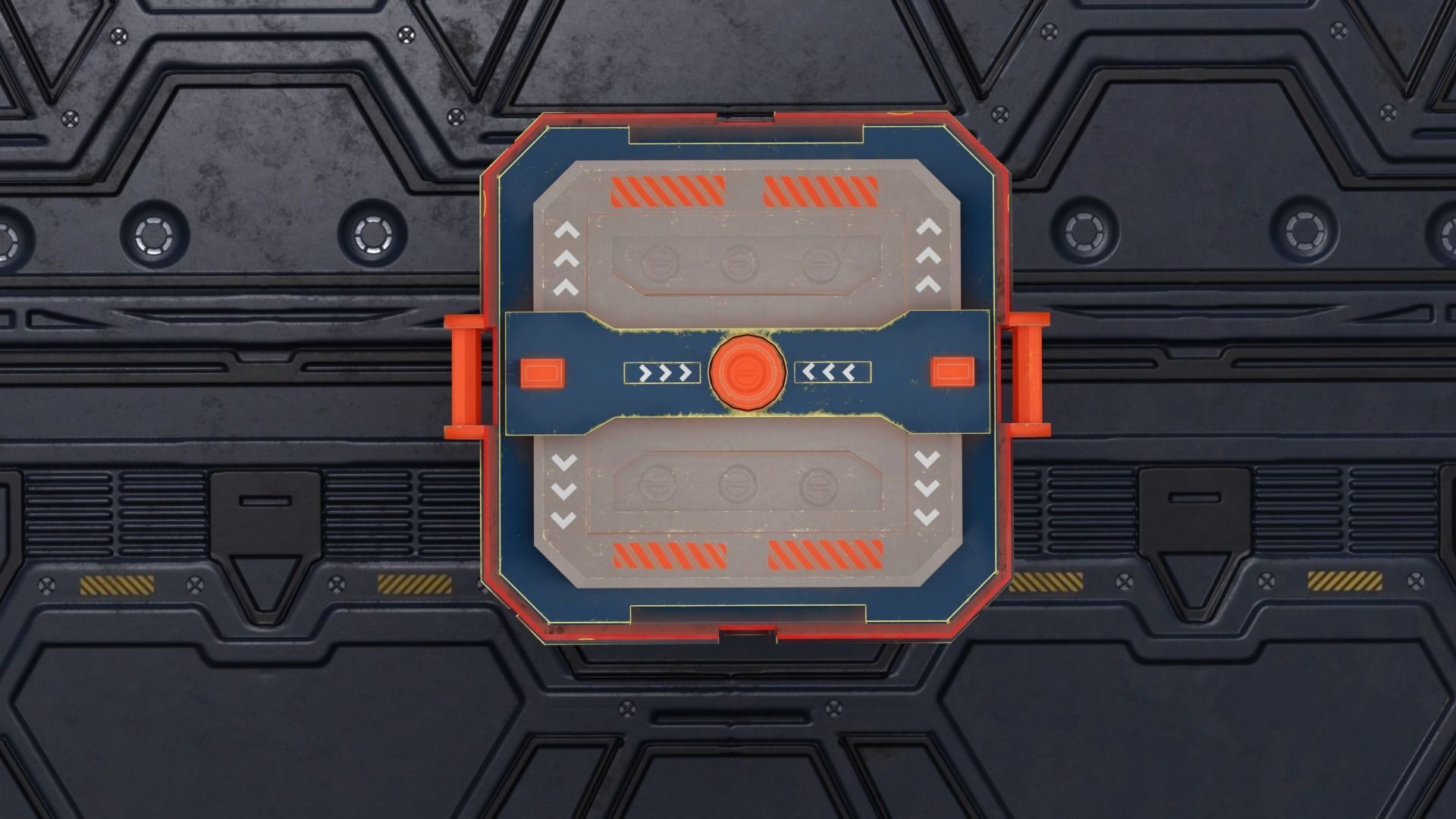 3D model Sci Fi Stylized Spaceship Box VR / AR / low-poly | CGTrader