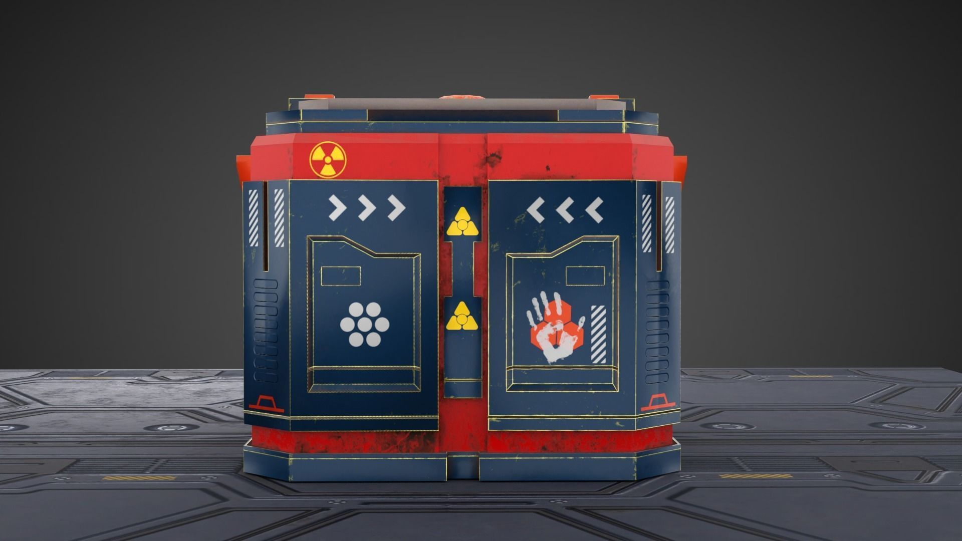 3D model Sci Fi Stylized Spaceship Box VR / AR / low-poly | CGTrader