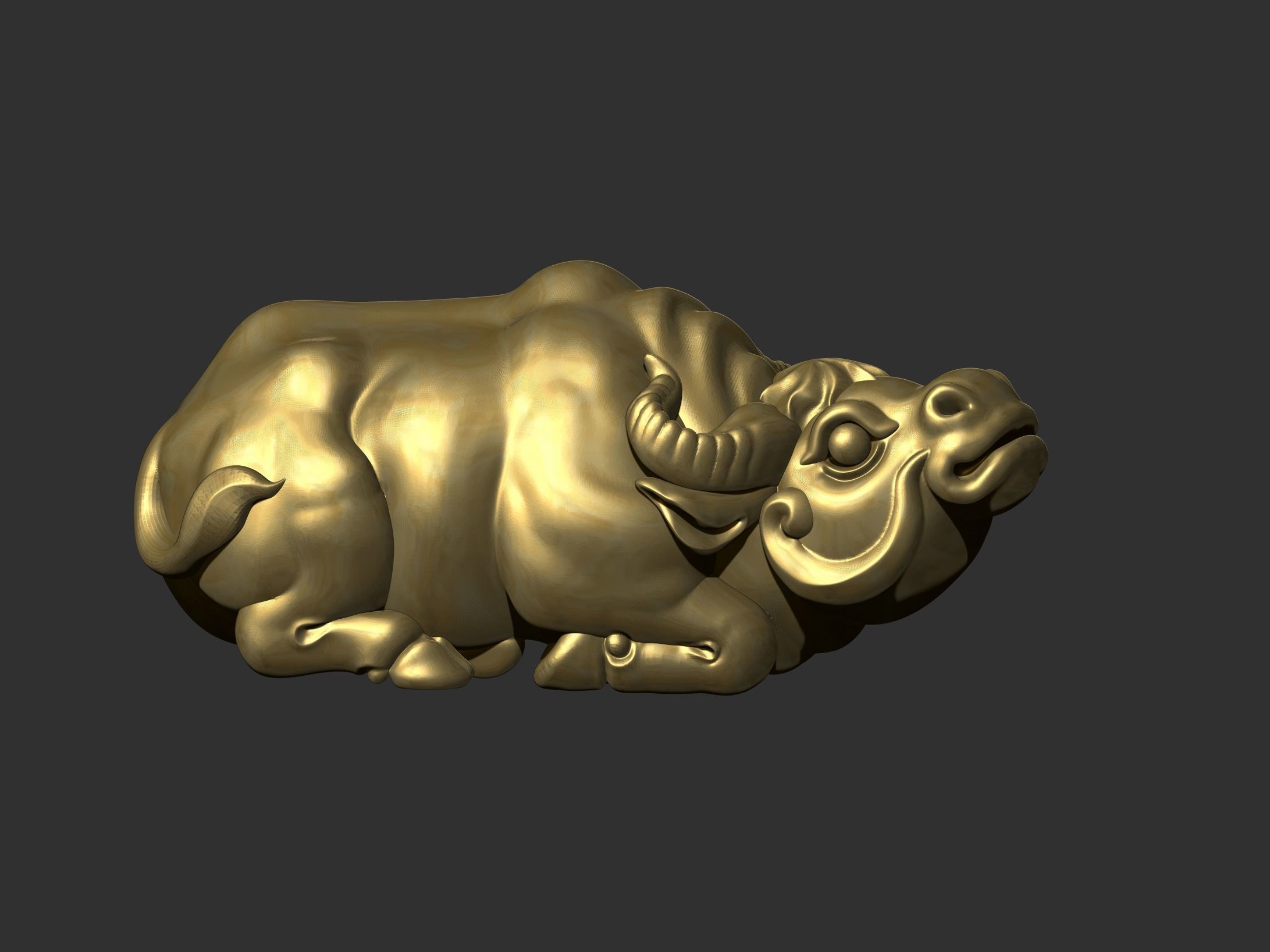 buffalo 3D model 3D printable | CGTrader