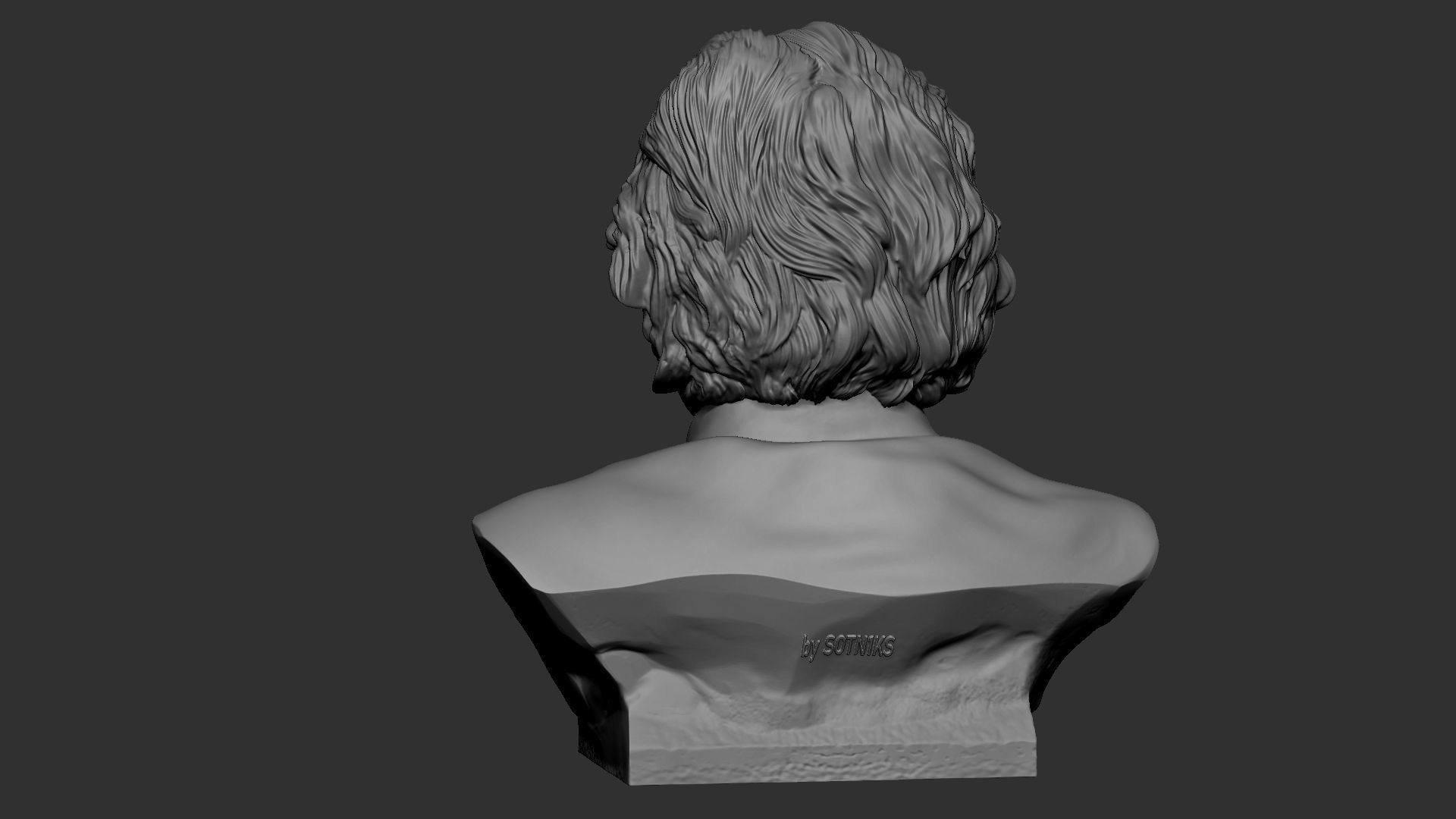 Albert Einstein 3D model 3D printable | CGTrader