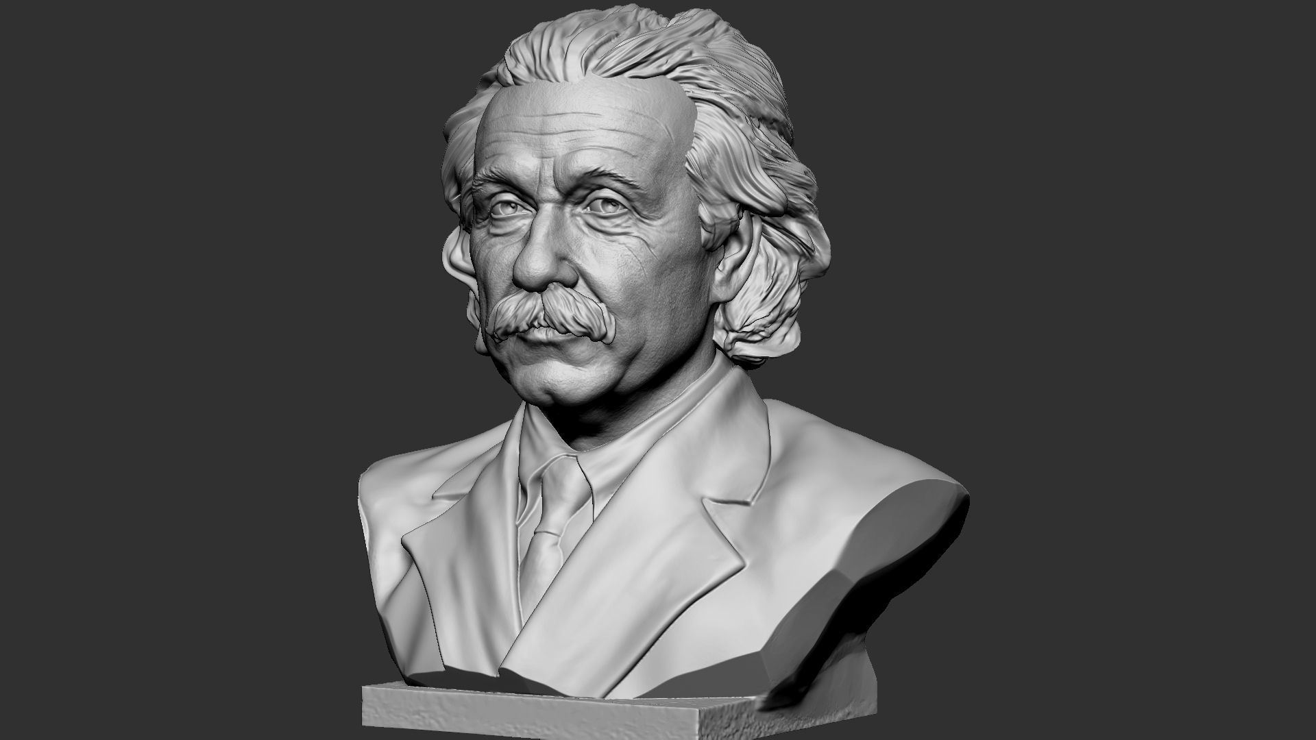 Albert Einstein 3D model 3D printable | CGTrader