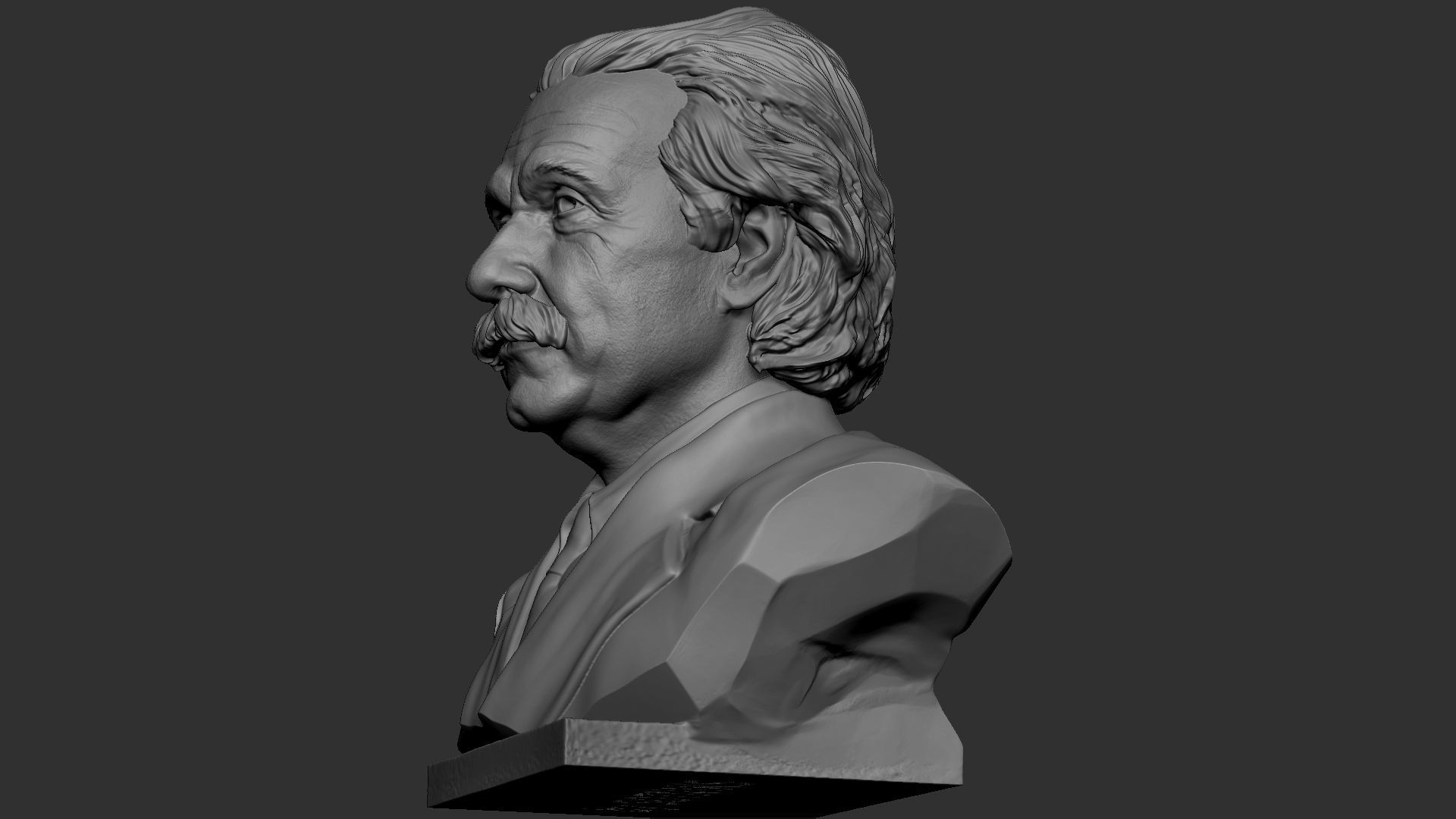 Albert Einstein 3D model 3D printable | CGTrader