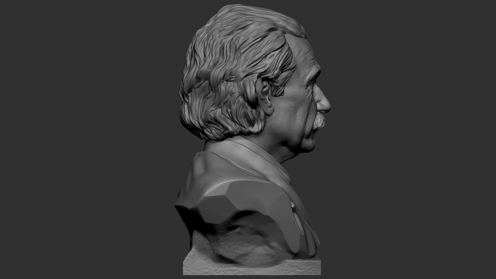 Albert Einstein 3D model 3D printable | CGTrader