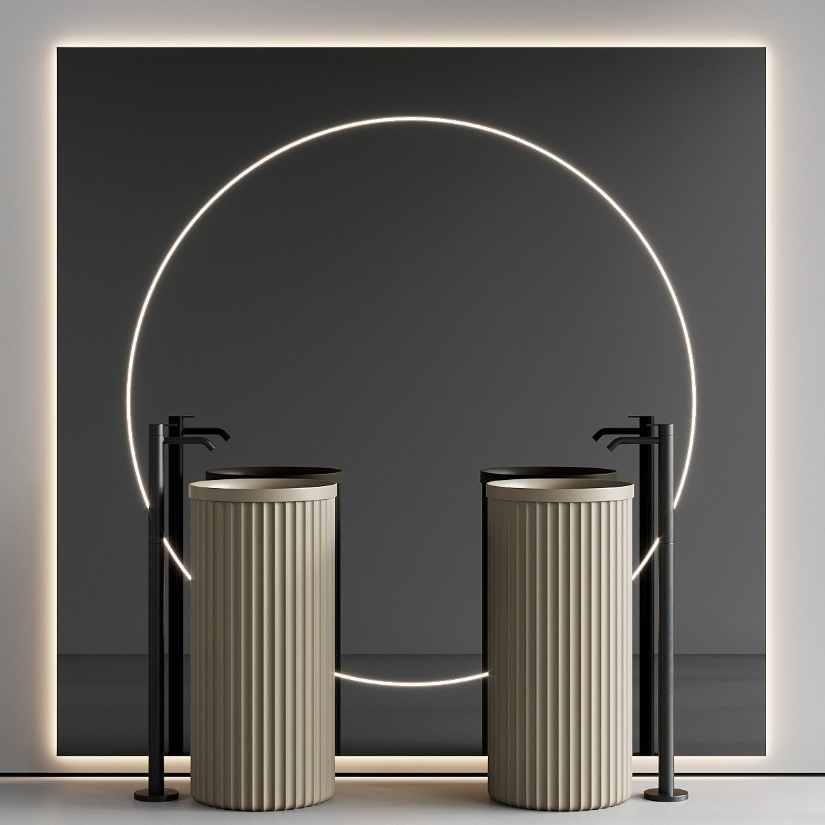 Inbani Heritage Vanity Unit Set 1 3D model | CGTrader