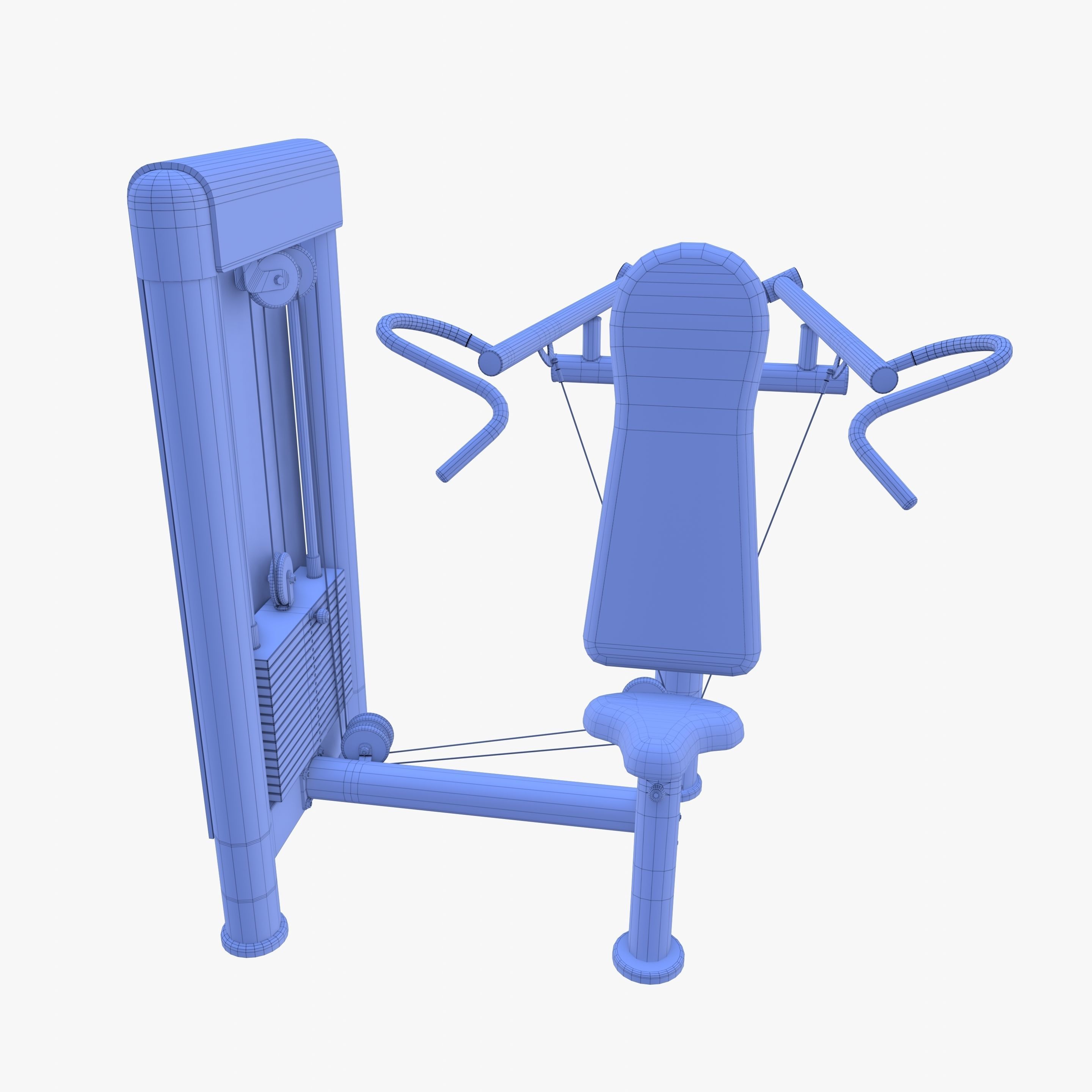 Deltoid press machine 3D model | CGTrader