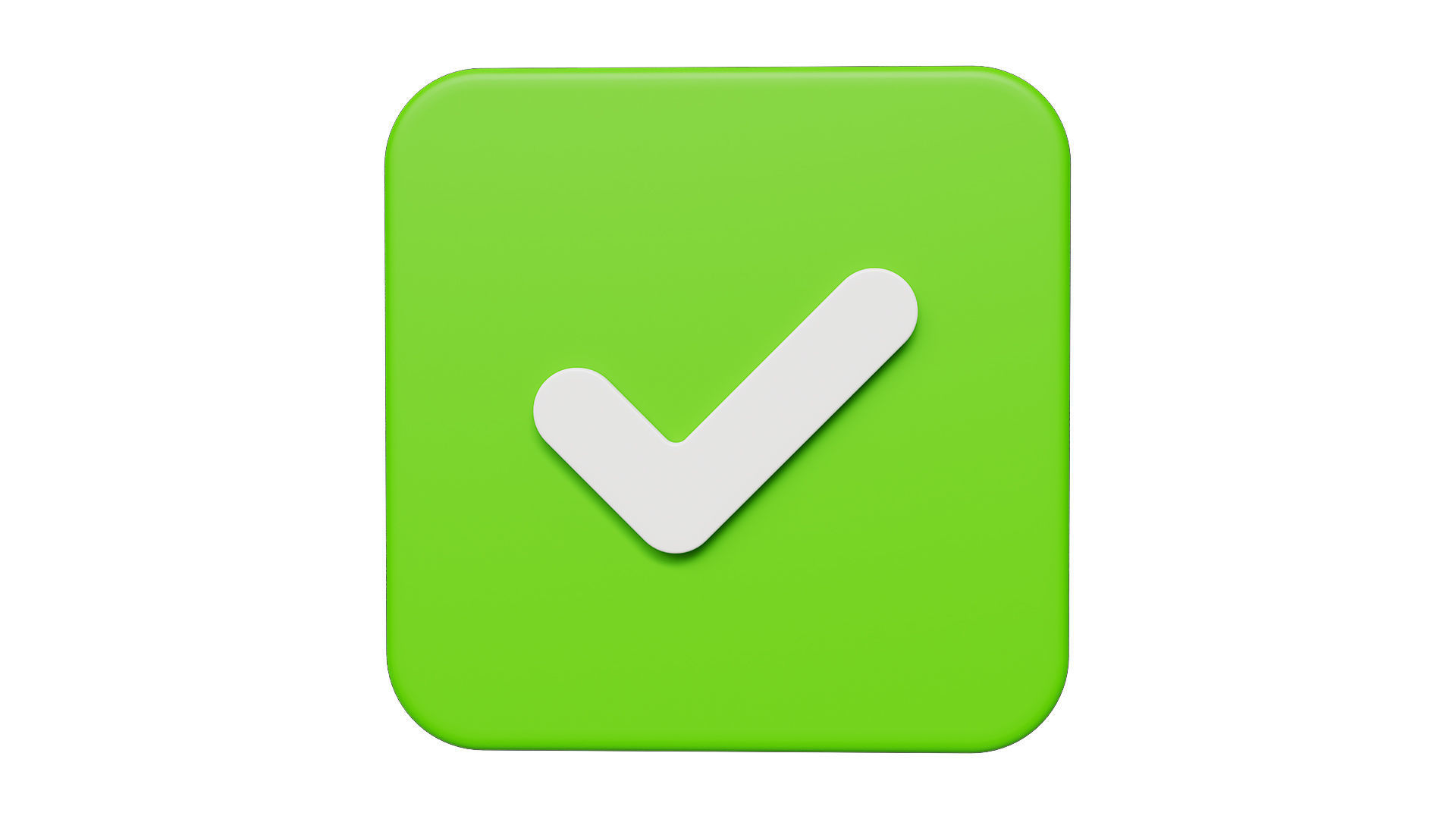 3D model Check Mark icon VR / AR / low-poly | CGTrader