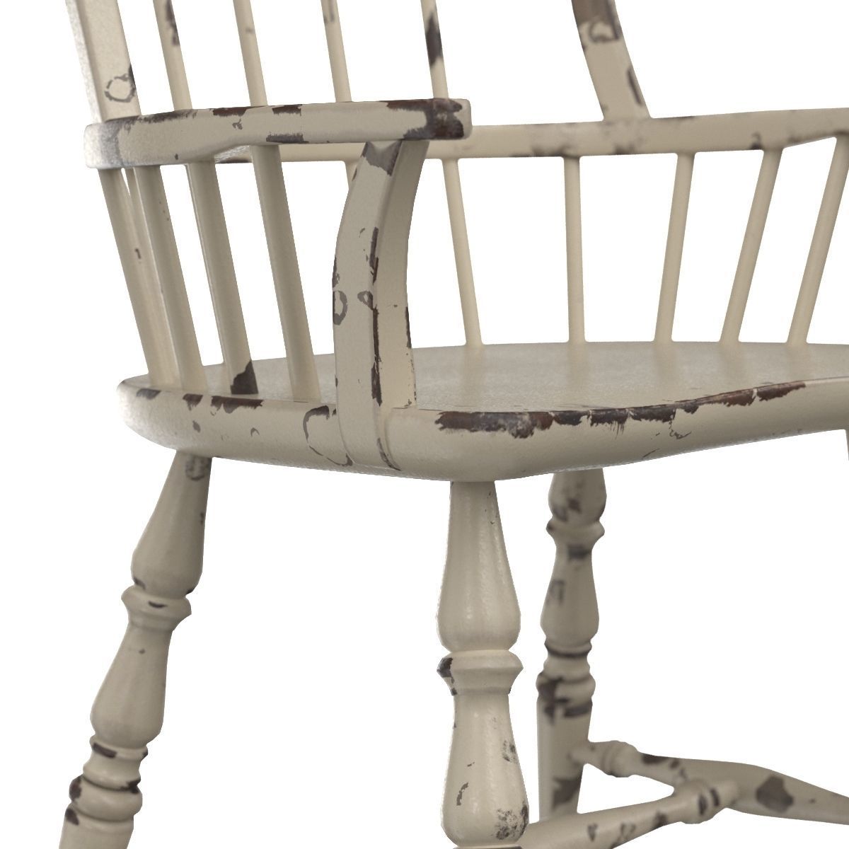 Sanctuary Spindle Back Arm Chair 3D model | CGTrader