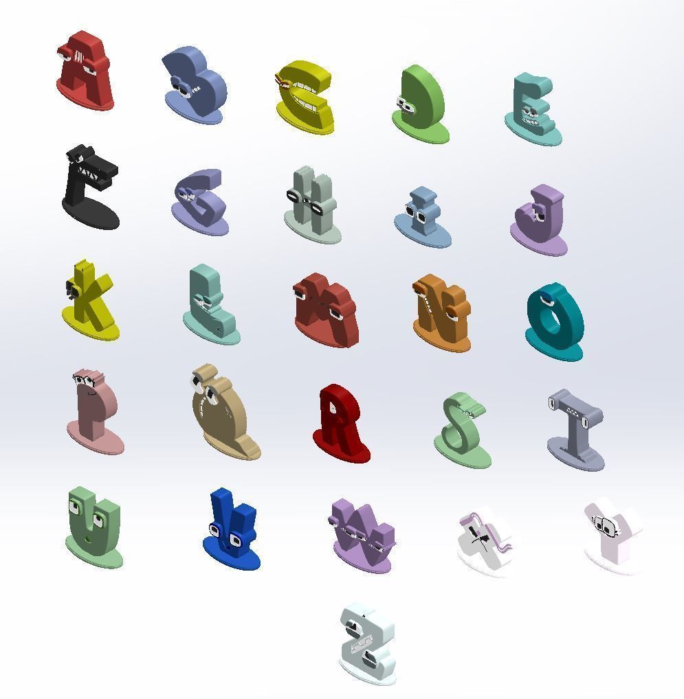 Alphabet lore 3D model 3D printable | CGTrader