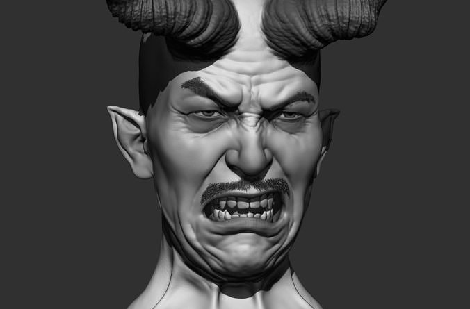Demon Head free 3D model | CGTrader