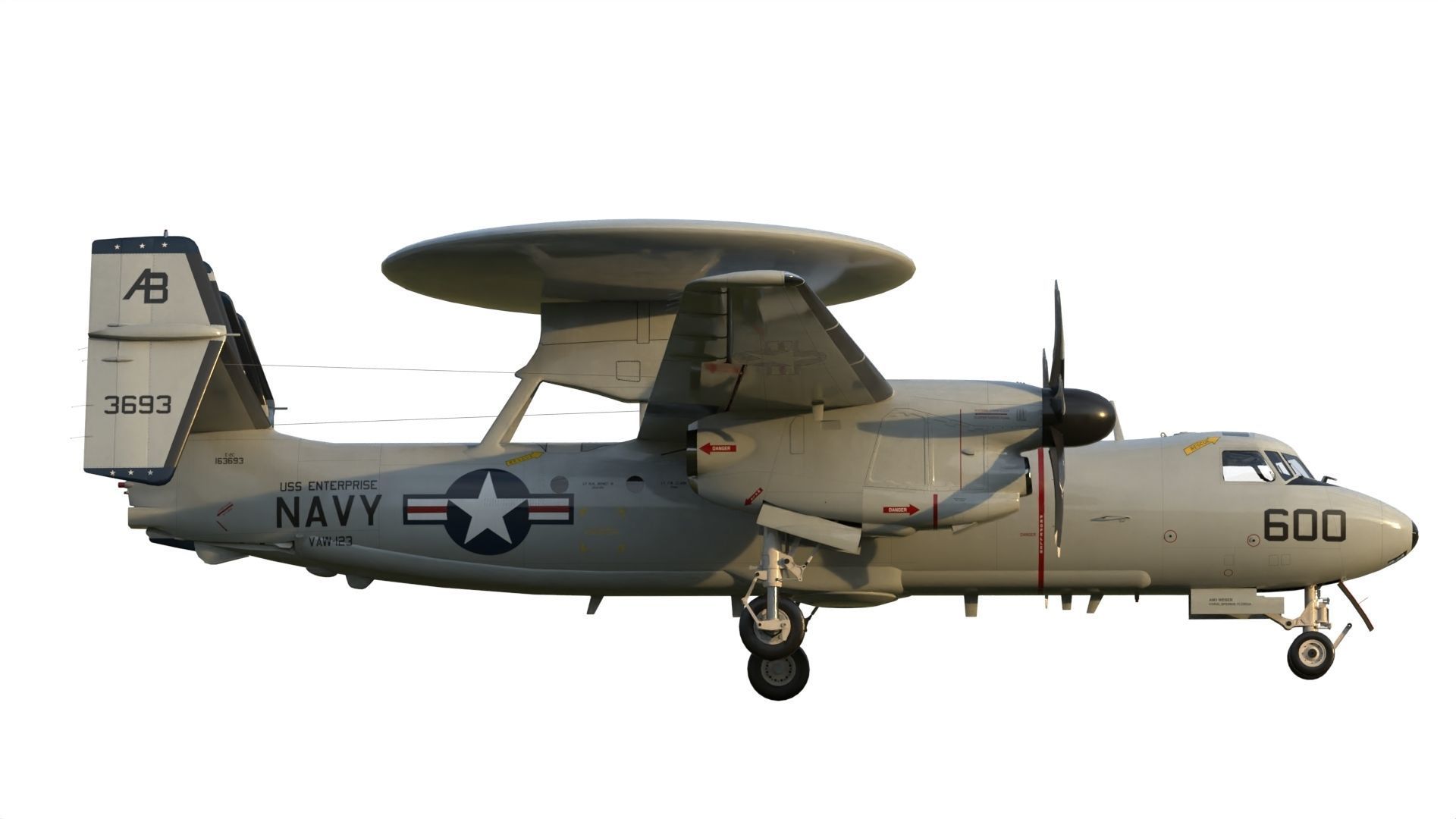 E-2 Hawkeye 3D model | CGTrader