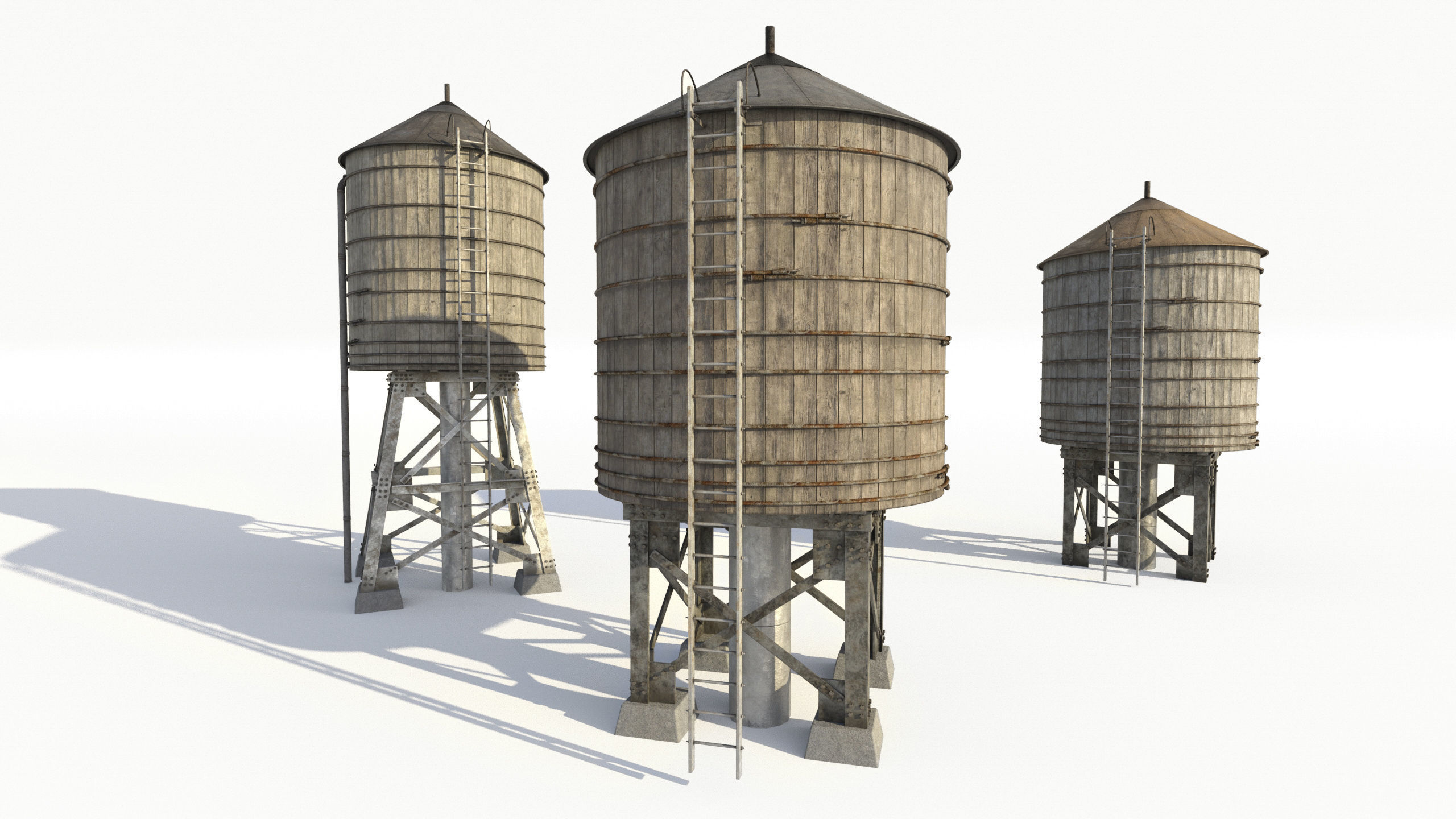 Water Tanks 3D model | CGTrader
