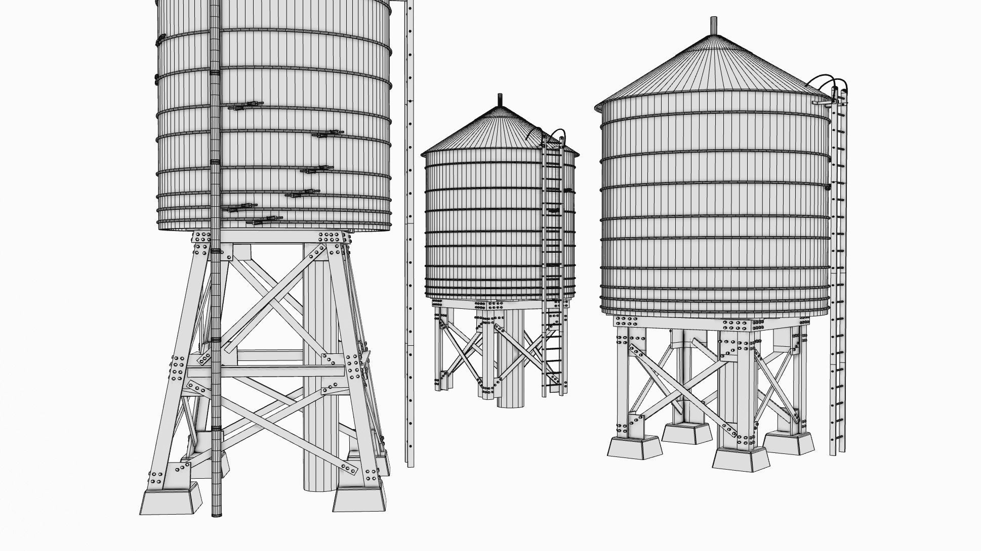 Water Tanks 3D model | CGTrader