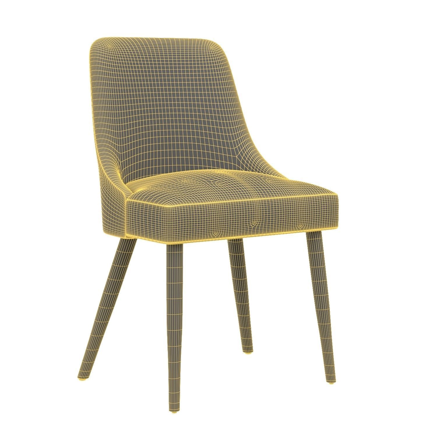 Geller Modern Dining Chair in Patterns 3D model | CGTrader