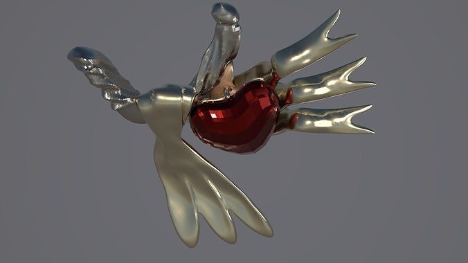 love badge 3D model | CGTrader