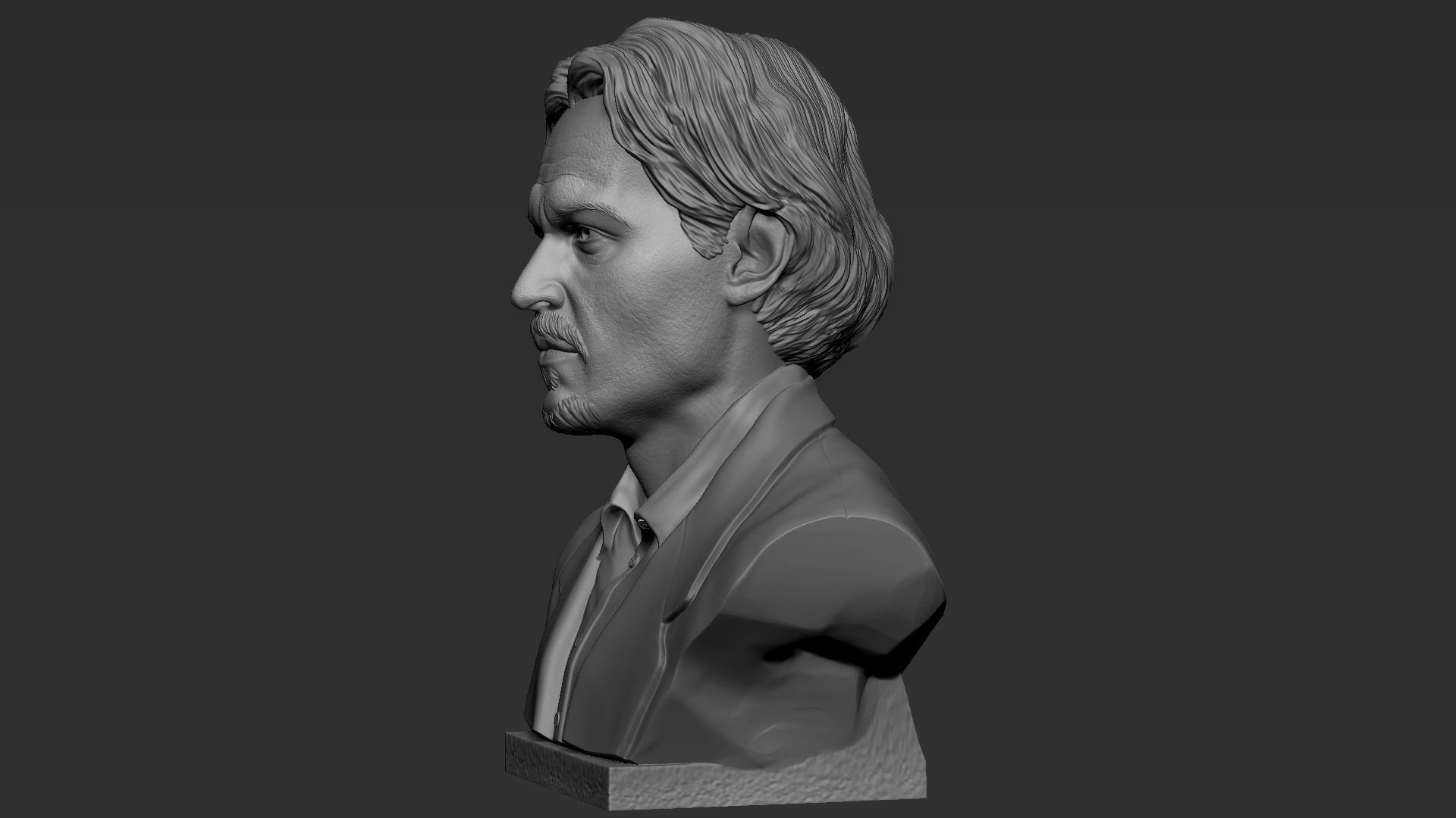 Johnny Depp 3D model 3D printable | CGTrader