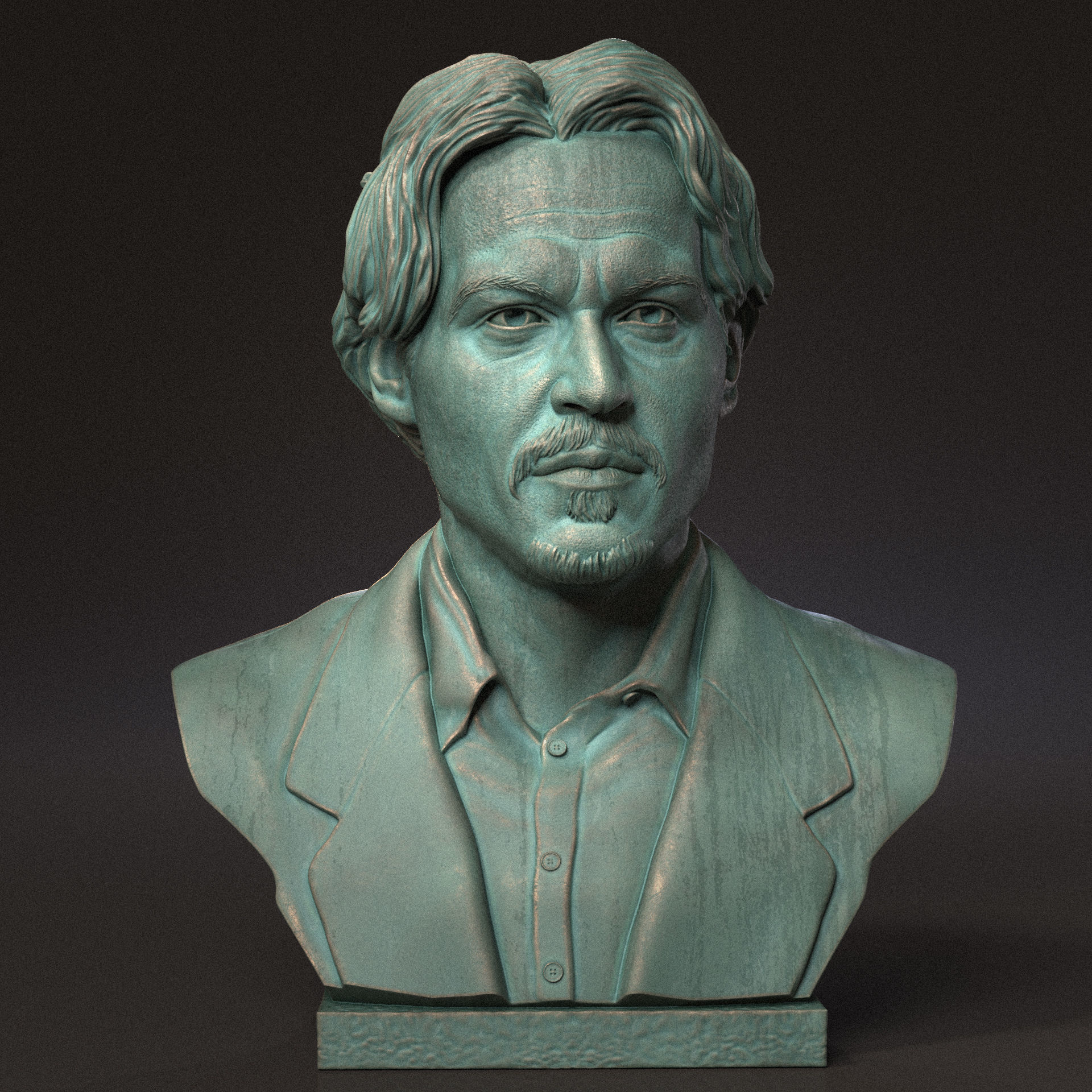 Johnny Depp 3D model 3D printable | CGTrader