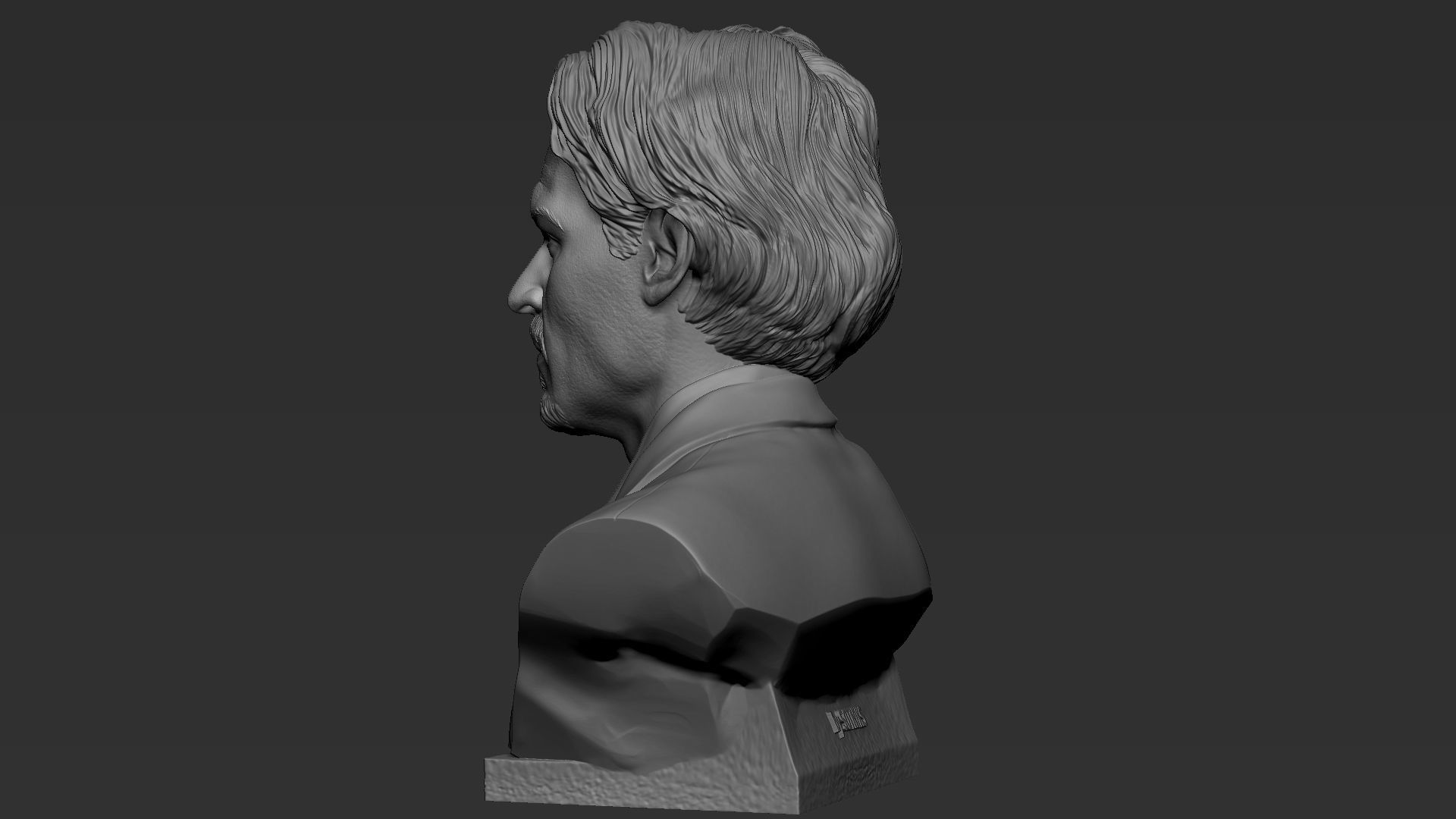 Johnny Depp 3D model 3D printable | CGTrader