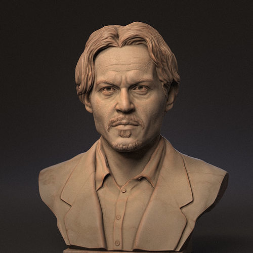 Johnny Depp 3D model 3D printable | CGTrader