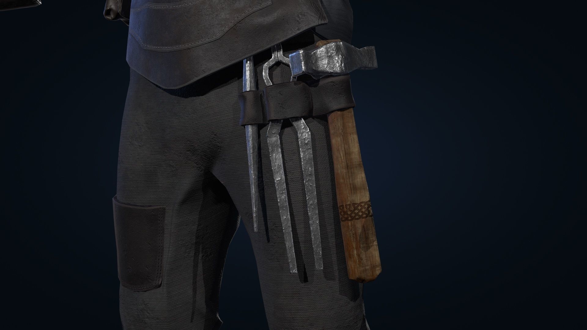 3D model Elf Blacksmith VR / AR / low-poly | CGTrader