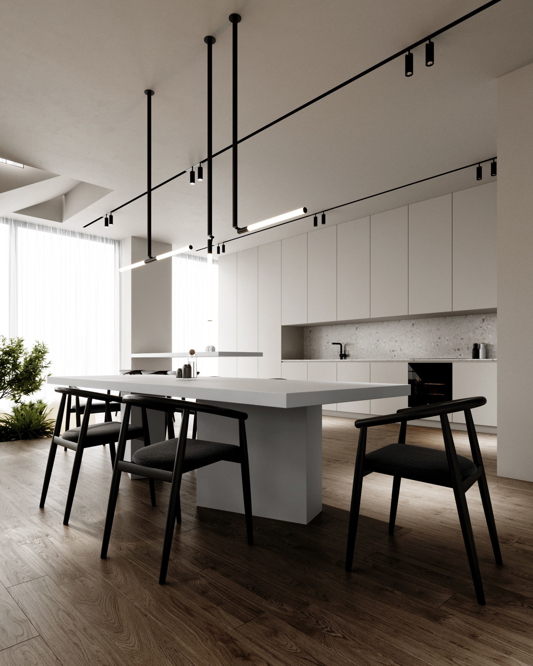 Interior Scene Japandi - 3d Model - Lighting 3D model | CGTrader