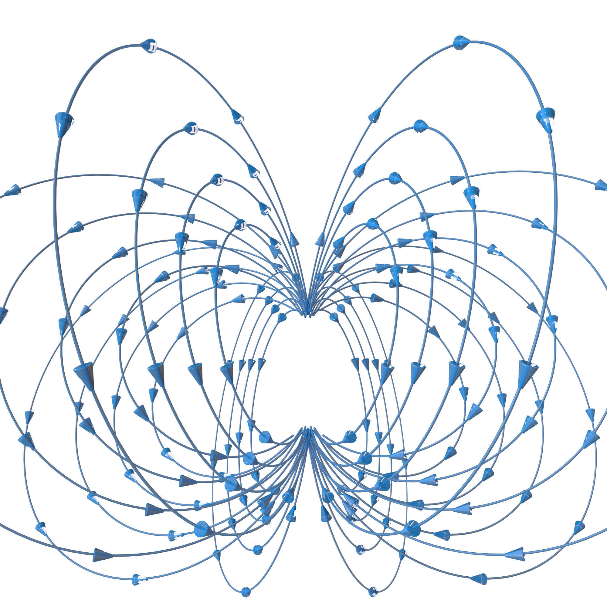 3D model Magnetic Field VR / AR / low-poly | CGTrader