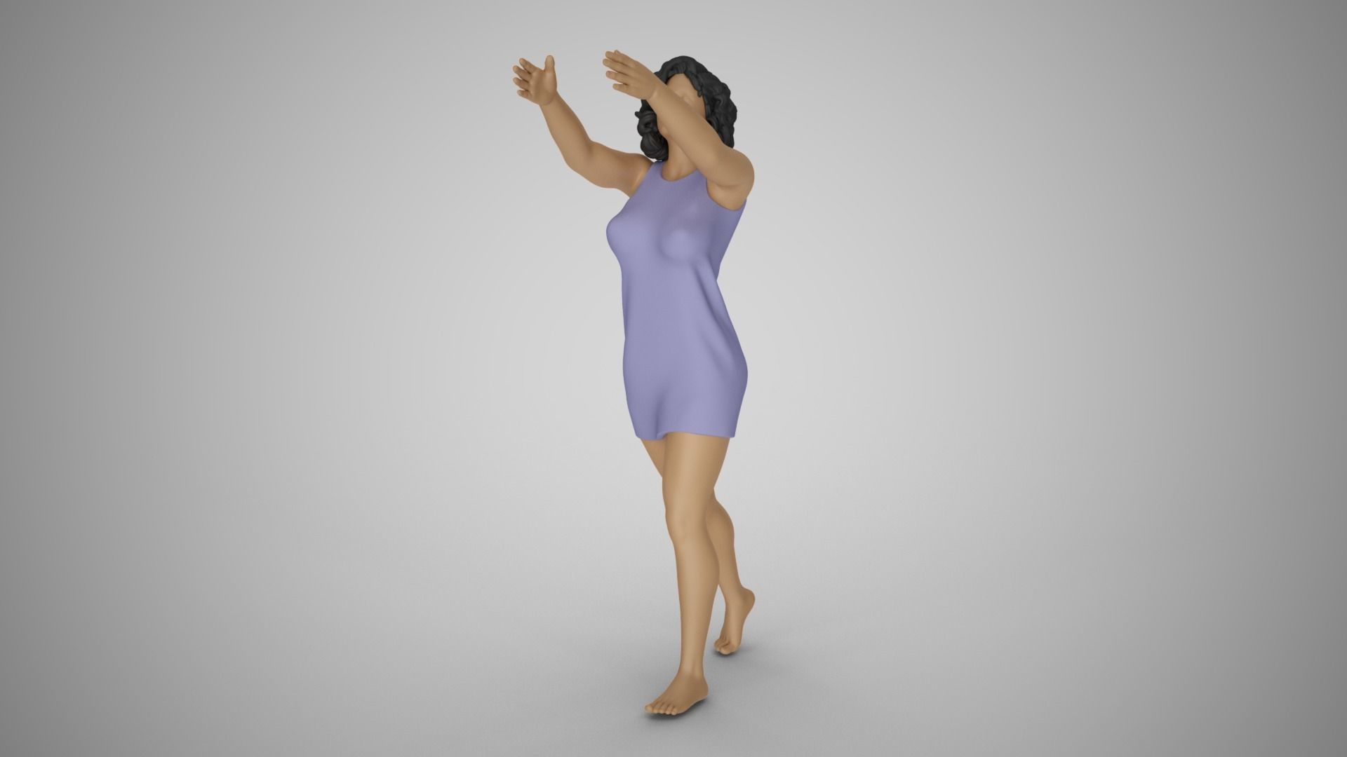 Girl Hold up and Put 3D model 3D printable | CGTrader