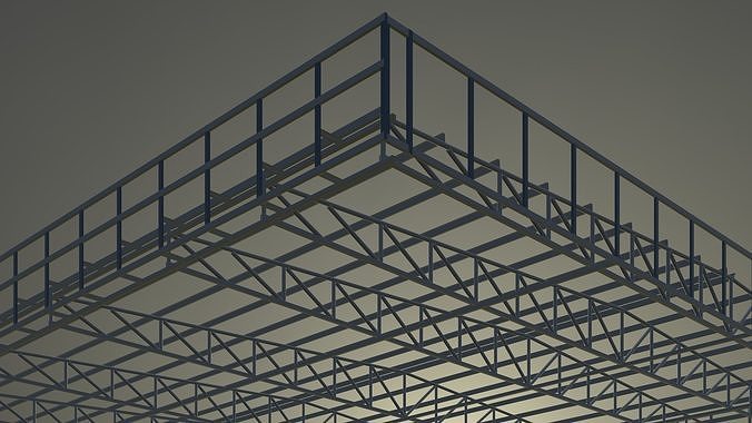 Roof structure 3D model | CGTrader