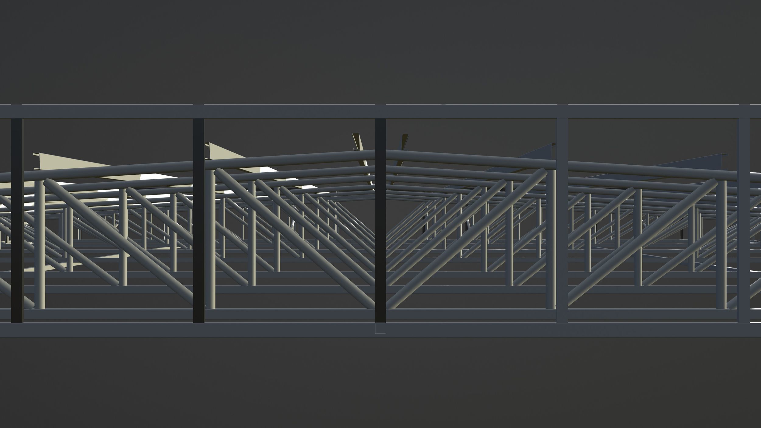Roof structure 3D model | CGTrader