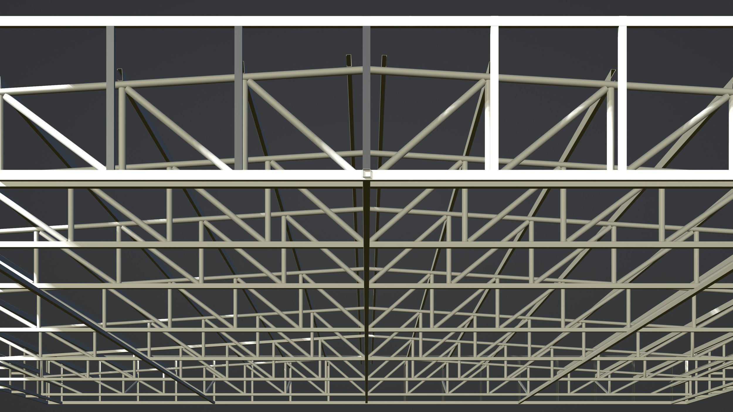 Roof structure 3D model | CGTrader