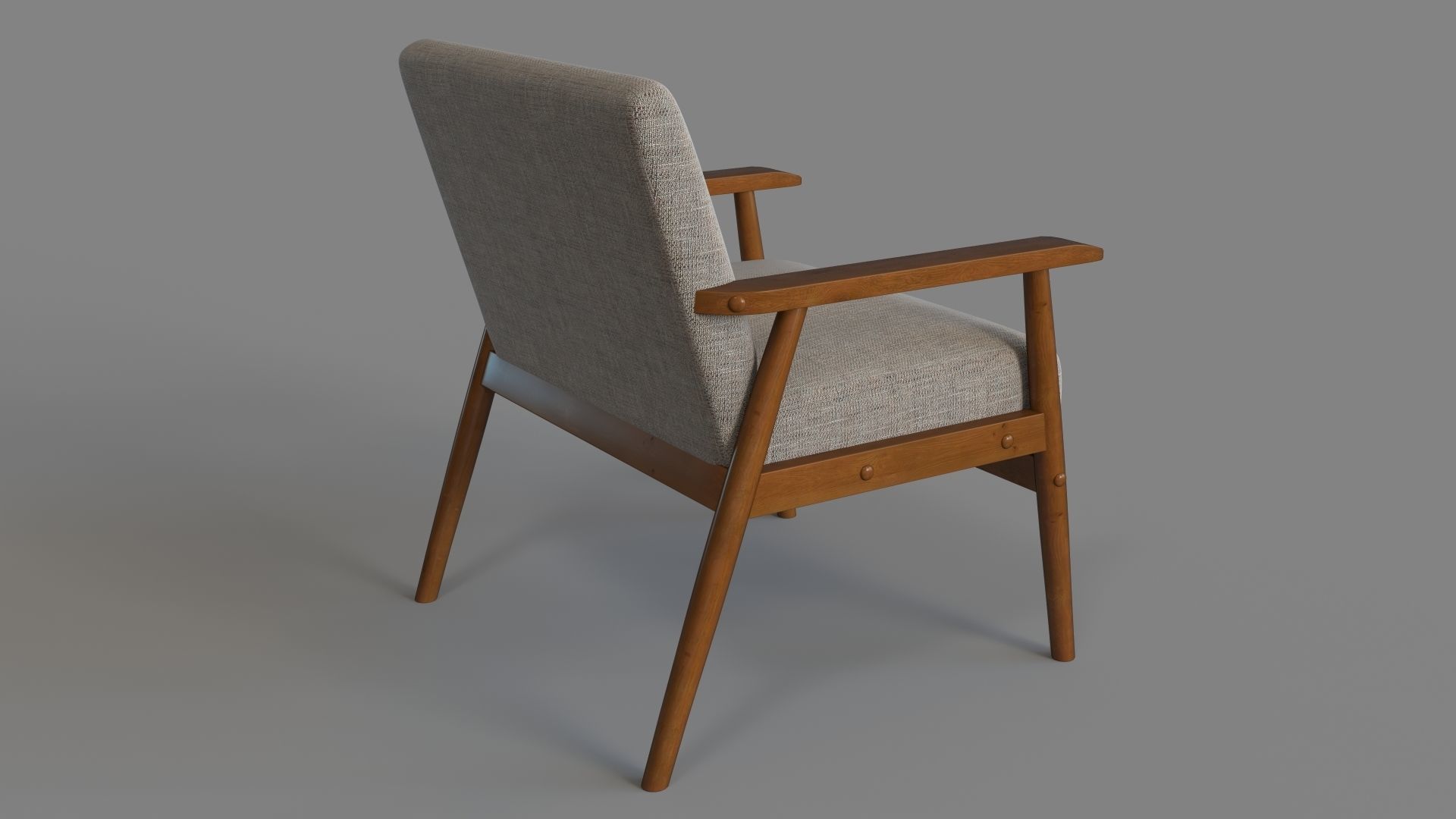 Pulaski Home Comfort Mid Century Modern Wood Frame Accent Chair 3D ...