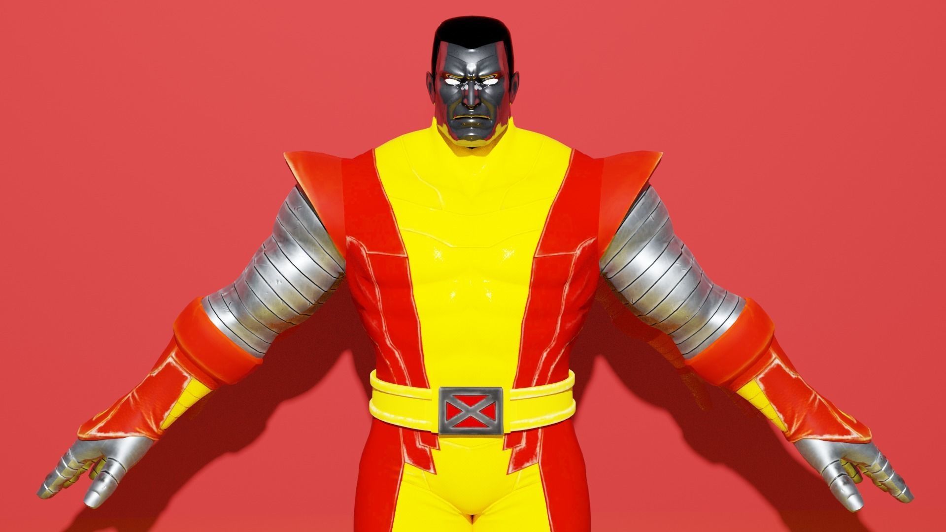 Colossus superhero suit 3D model rigged | CGTrader