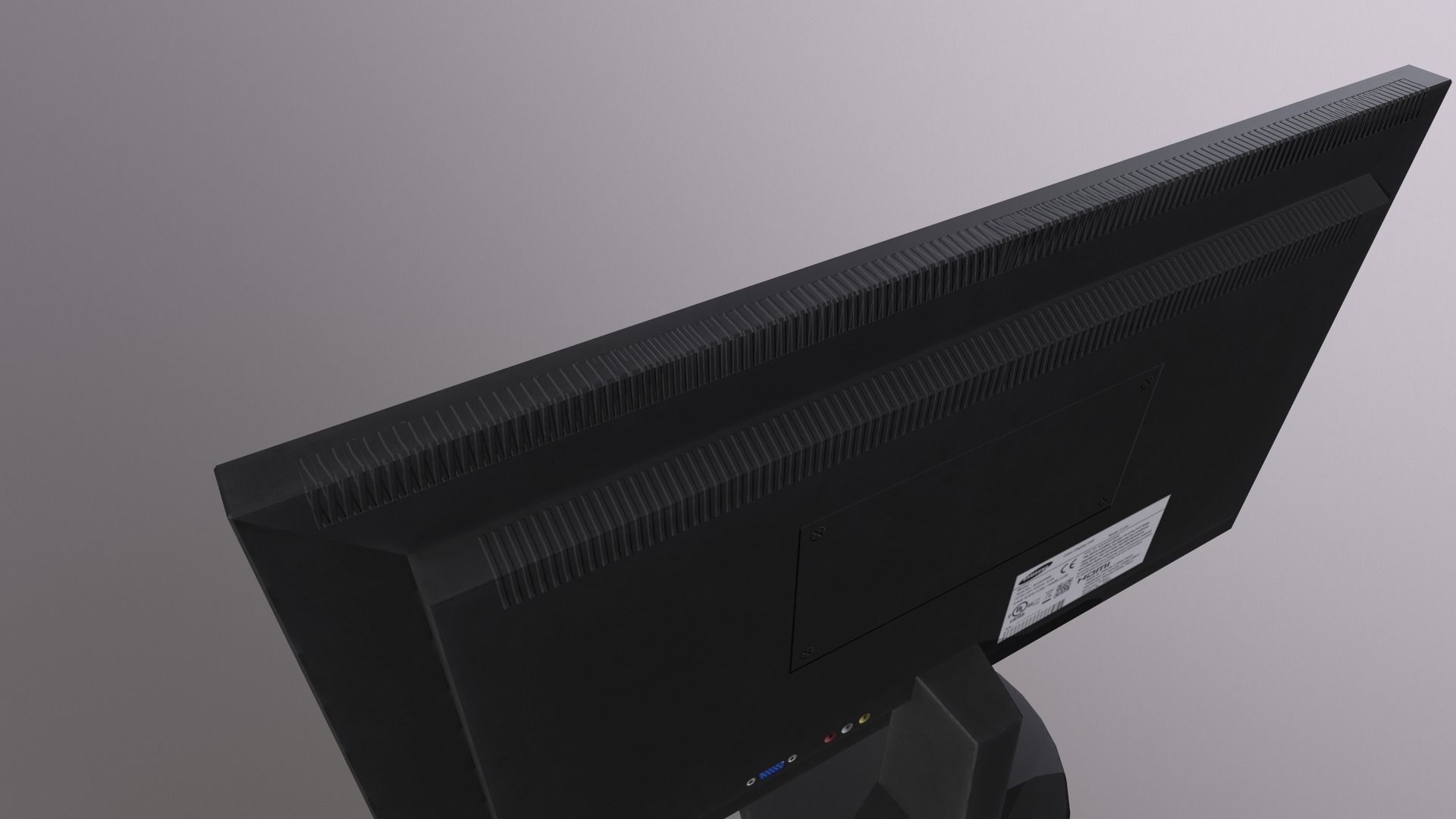 3D model Monitor PC personal computer office gaming display Screen LED ...