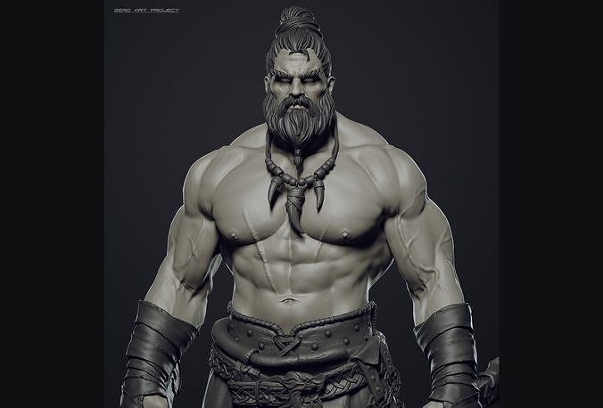 Barbarian Destroyer - Highpoly model 3D model | CGTrader