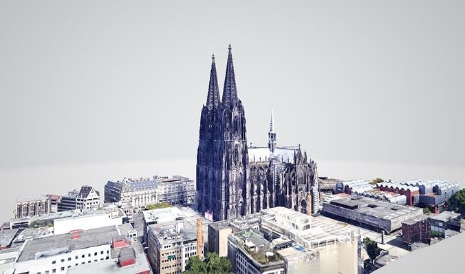 3D model Cologne Cathedral - Kolner Dom - VR / AR / low-poly | CGTrader