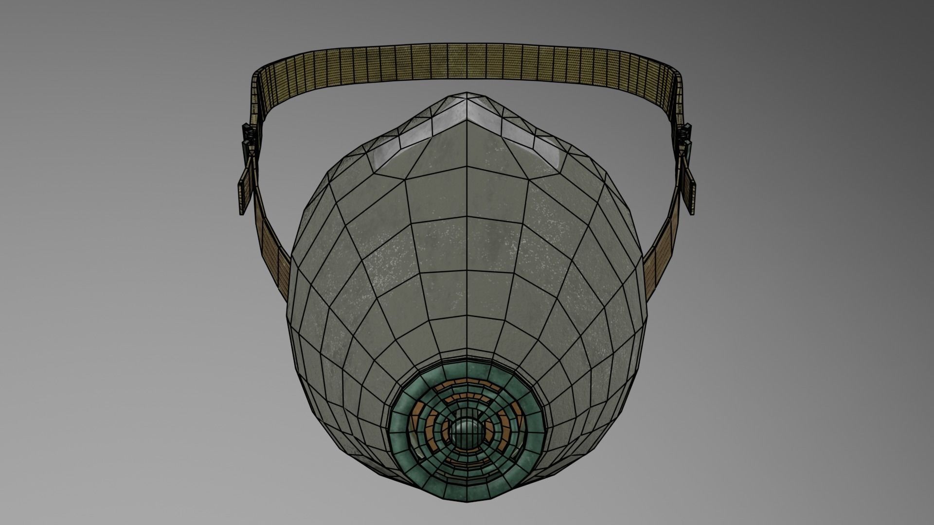 3D model Respirator U-2K-R2 VR / AR / low-poly | CGTrader