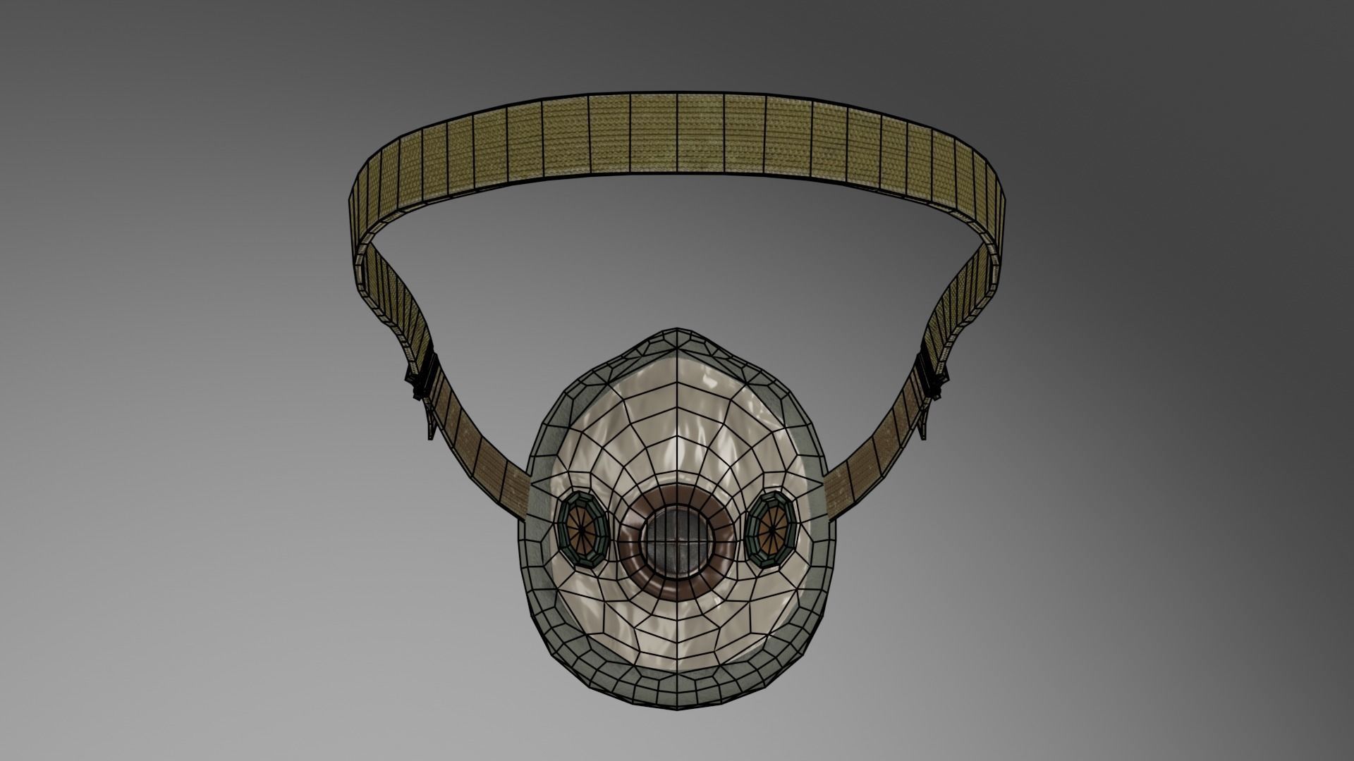 3D model Respirator U-2K-R2 VR / AR / low-poly | CGTrader