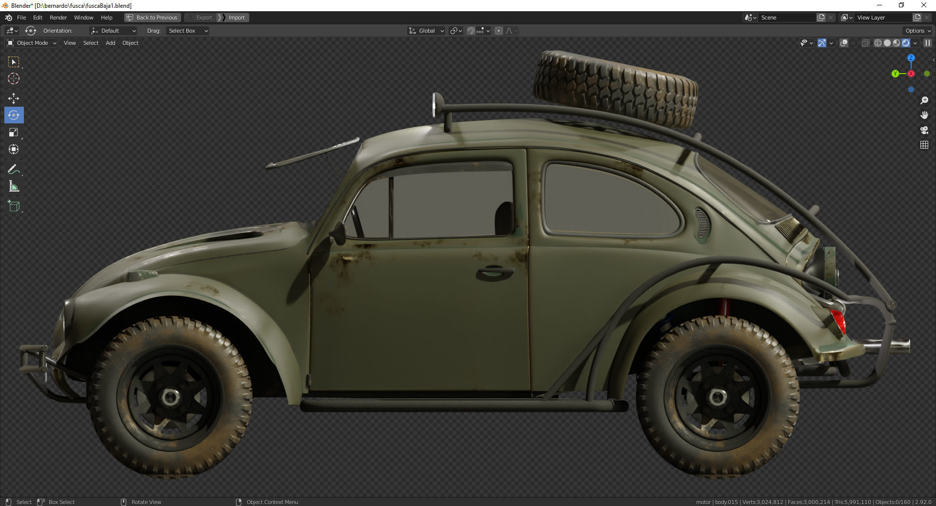 Off Road beetle 3D model | CGTrader