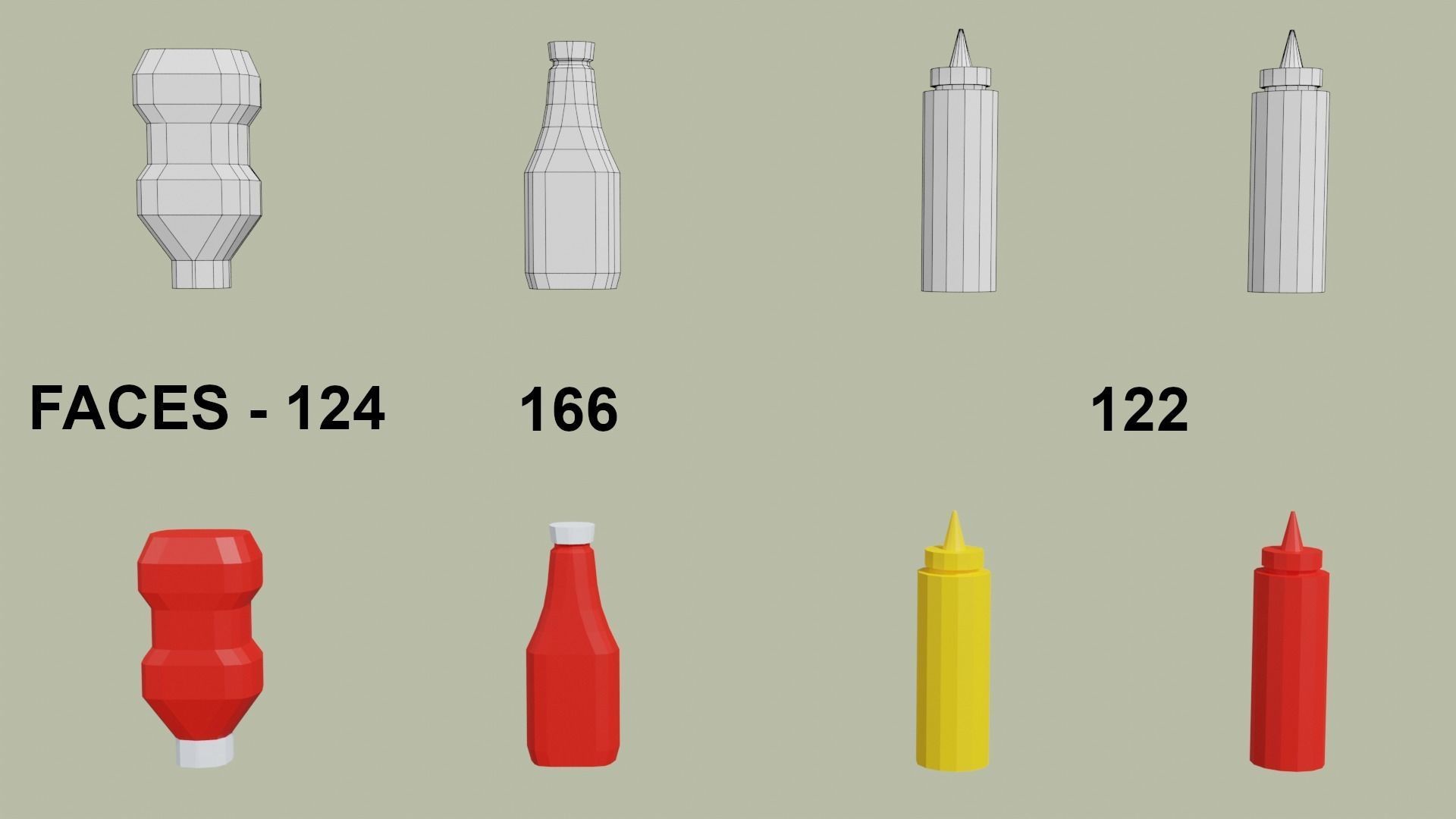 3D model Food and Constructor - Low Poly Pack 3D VR / AR / low-poly | CGTrader