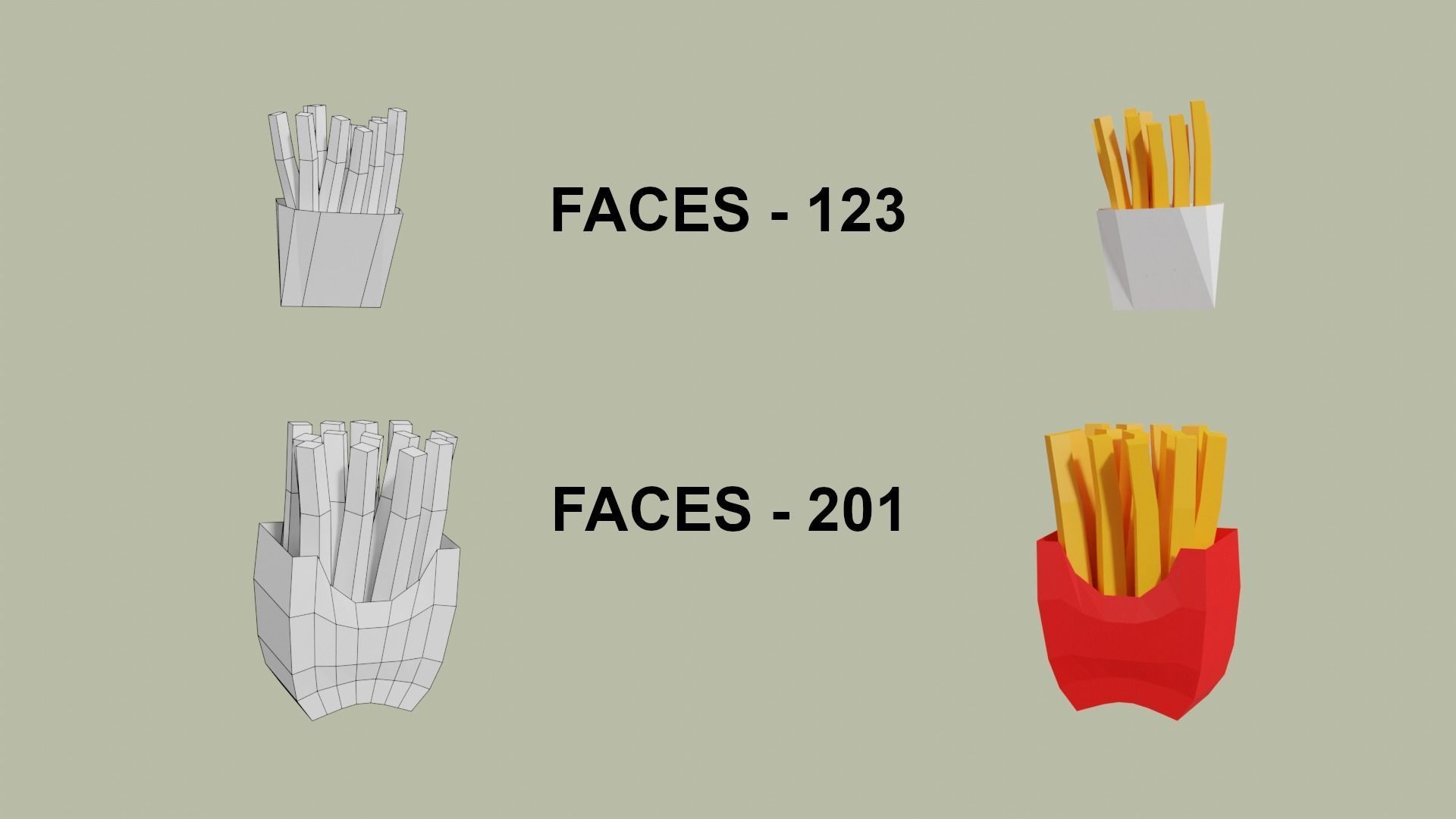 3D model Food and Constructor - Low Poly Pack 3D VR / AR / low-poly | CGTrader