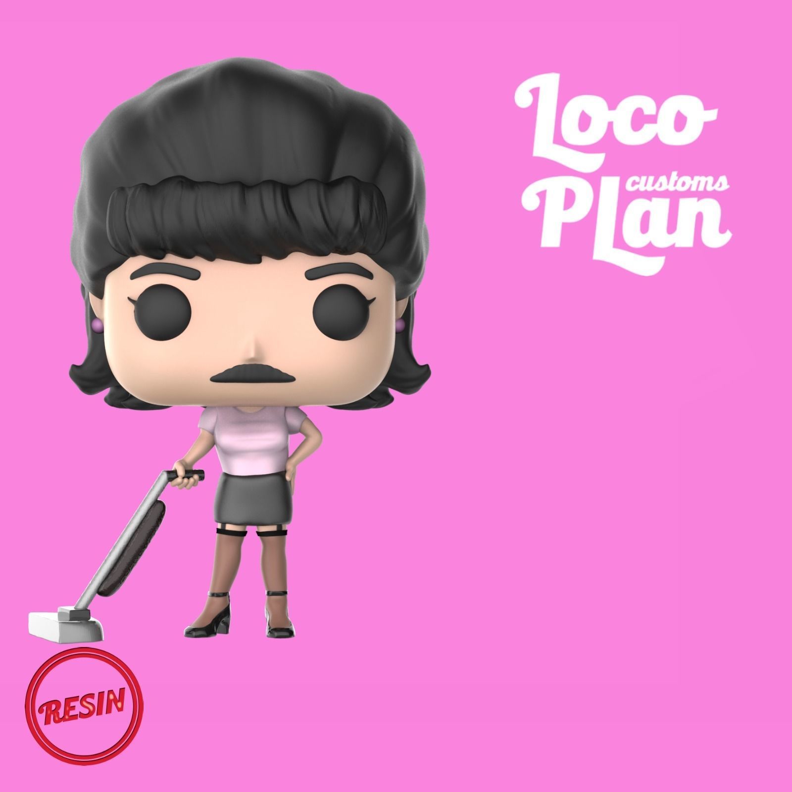 Freddie Mercury Queen Custom 3D model 3D printable | CGTrader