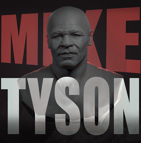 Mike Tyson 3D model 3D printable | CGTrader