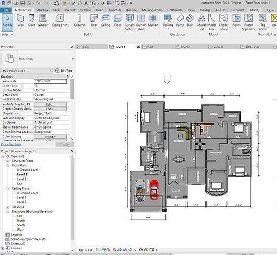 2D House Plan dwg 3D model | CGTrader