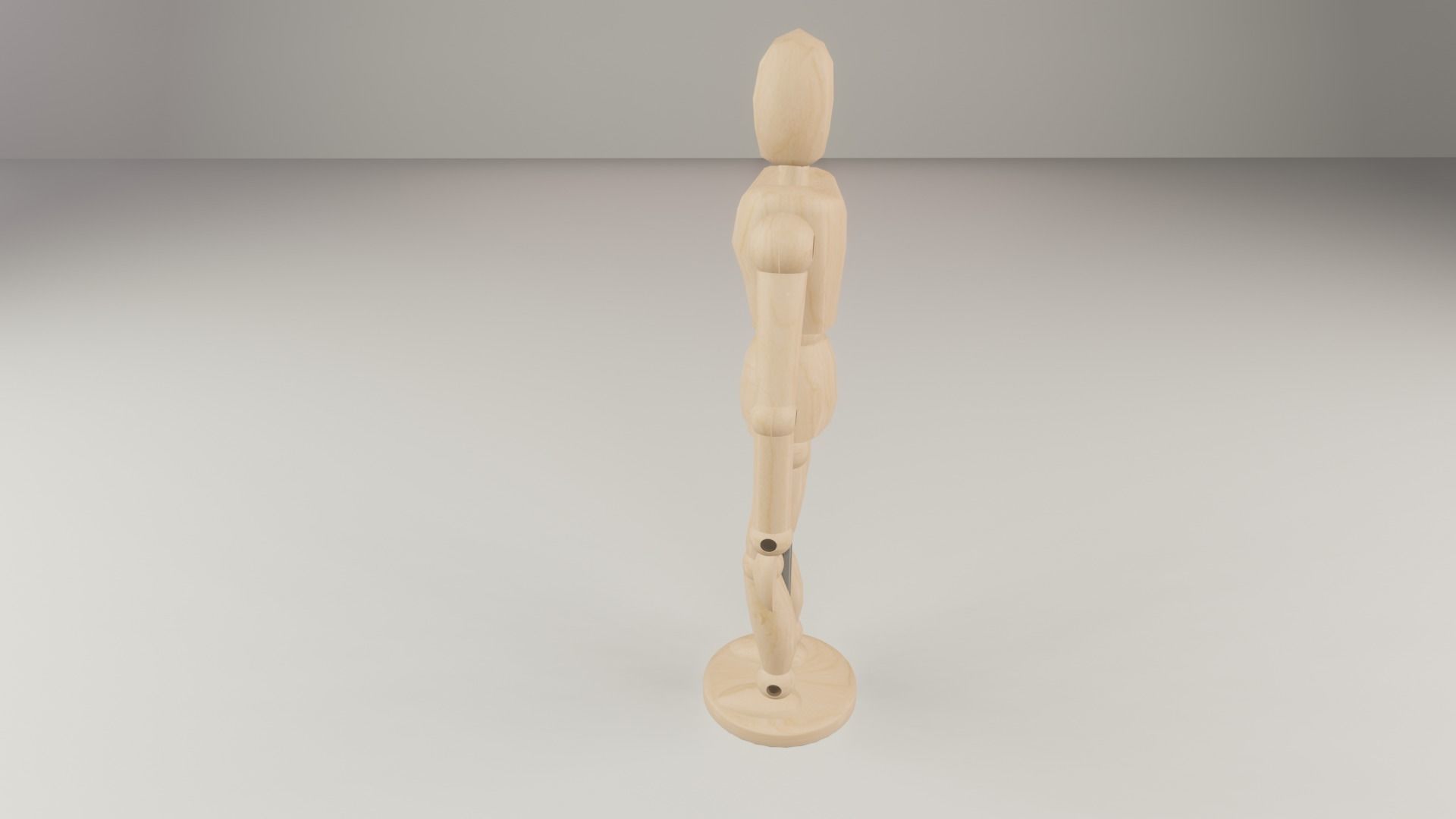 3D model 3D Wooden Mannequin VR / AR / low-poly | CGTrader