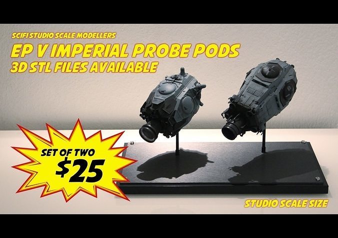 Star Wars Imperial Probe Droid Pods 3D model 3D printable | CGTrader
