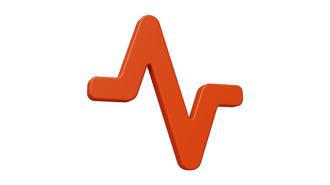 3D model Waveform icon VR / AR / low-poly | CGTrader